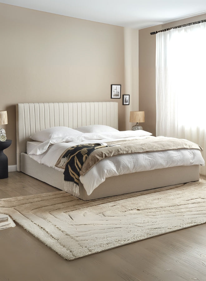 Dream Drape Upholstered Bed - Bed and Mattress Home Furniture UAE